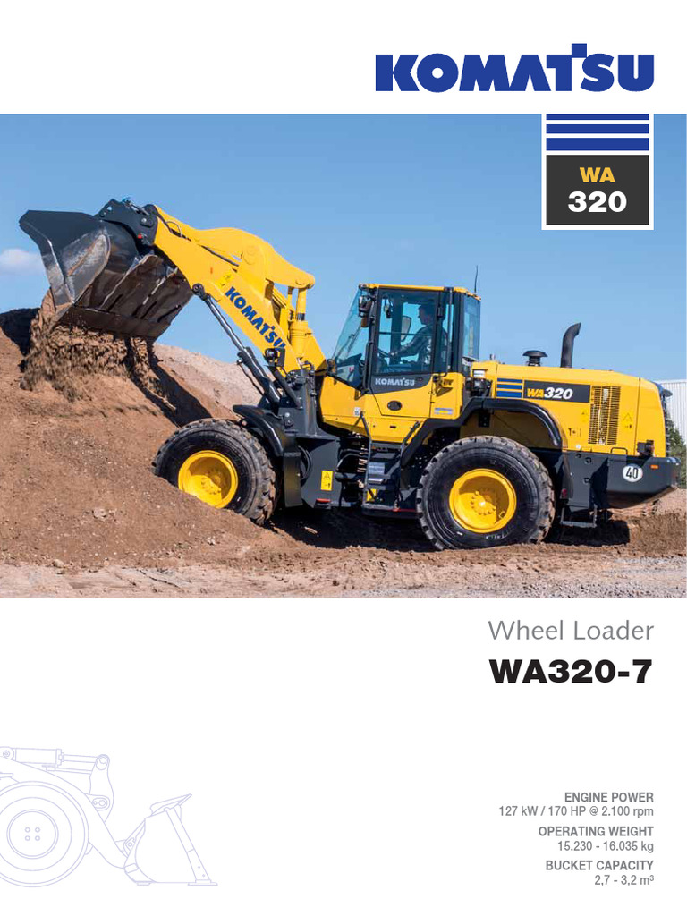 Komatsu Wa320 7 Wheel Loader Brochure | PDF