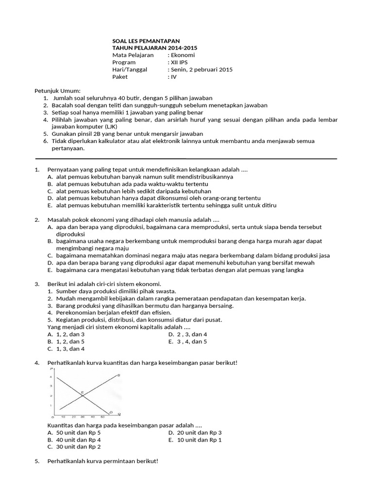 Soal Try Out 4 | PDF