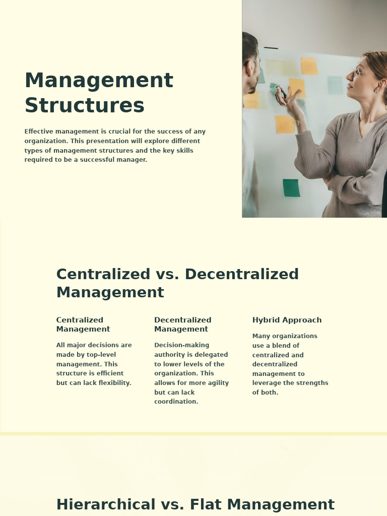 Management Structures | PDF