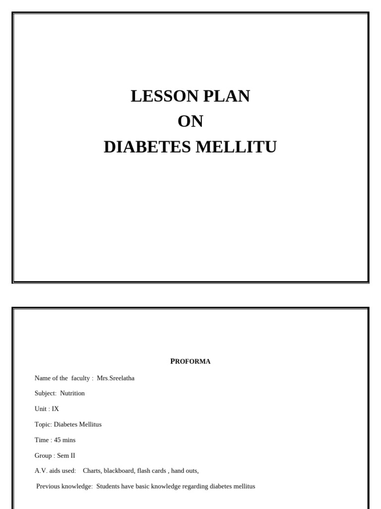 nutrition lesson plan | PDF
