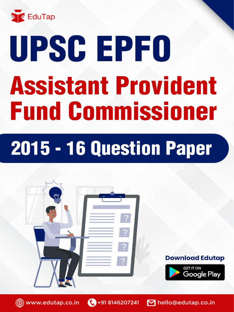 UPSC APFC PYQ 2015 Complete File Lyst7652-1 | PDF