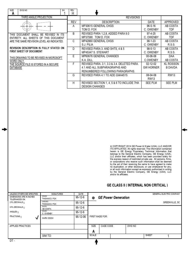 349A6911 - H TC INSP & Test Procedure | PDF