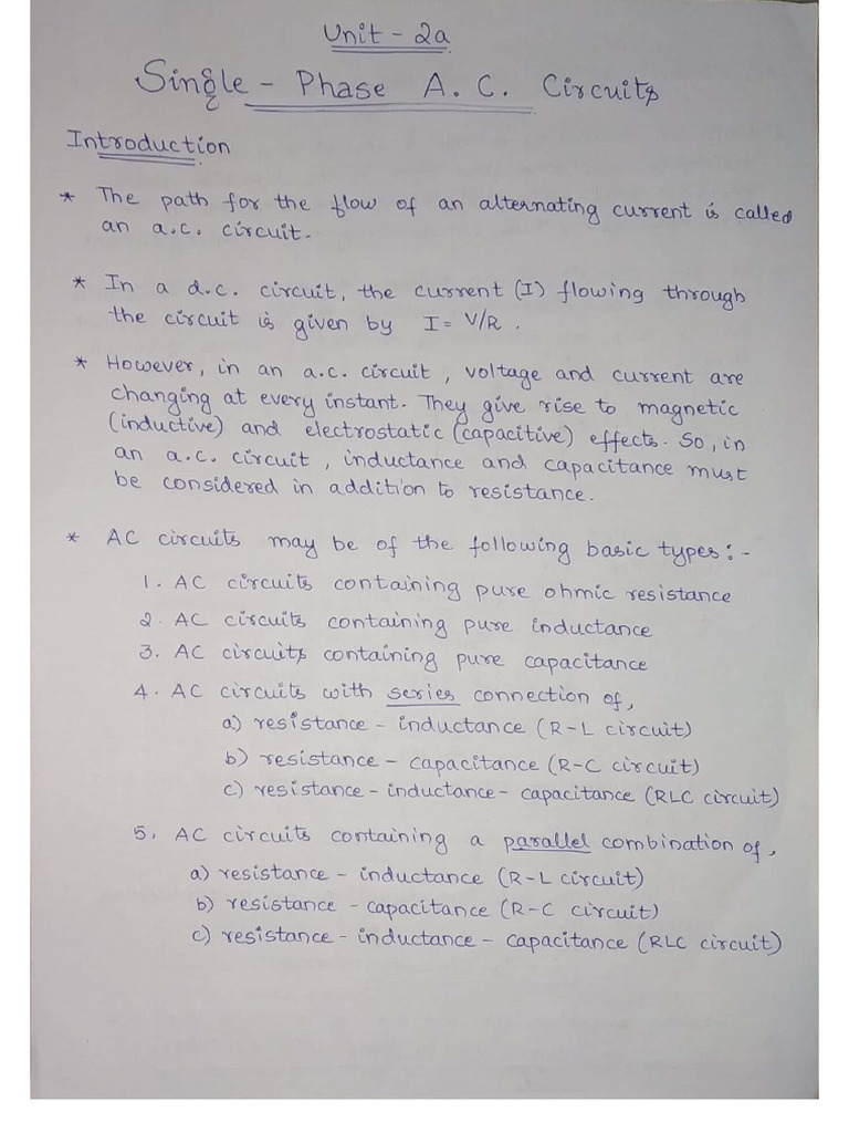 Single Phase Ac | PDF