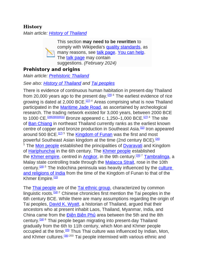 History of Thailand | PDF