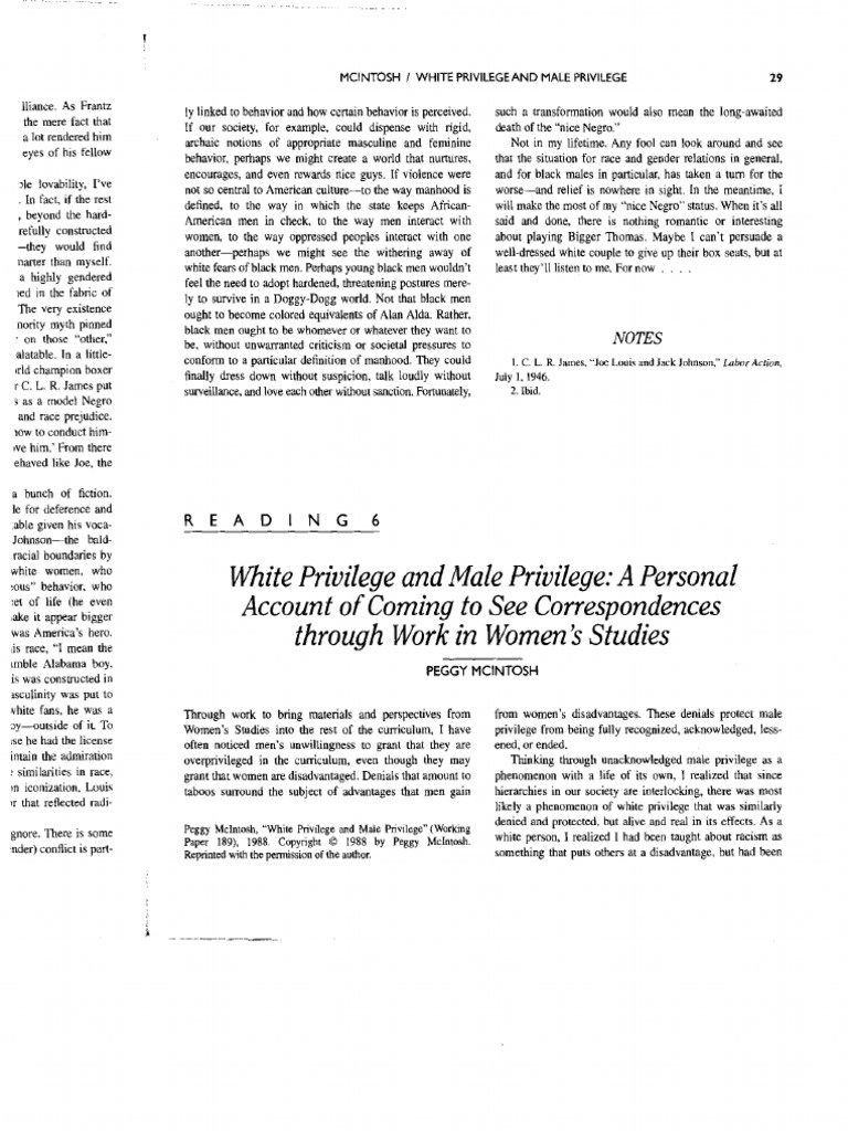 McIntosh_White_Privilege | PDF