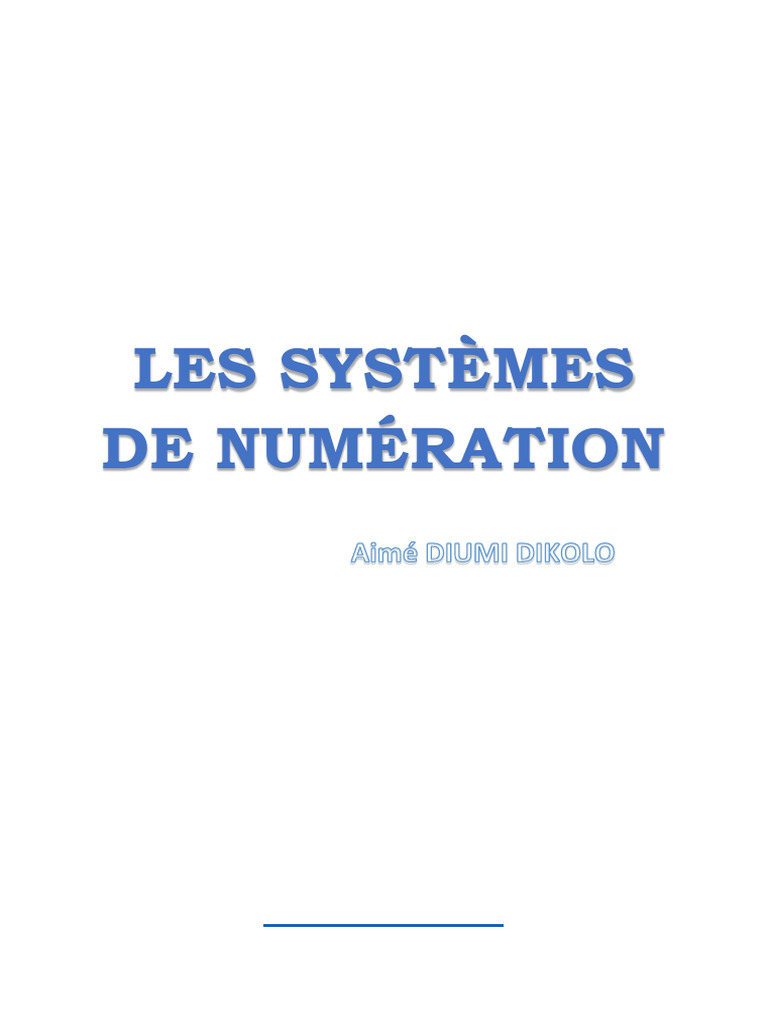 Systeme de Numeration | PDF