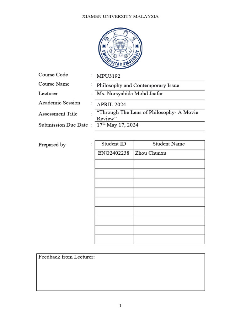 Assignment Cover Declaration Form -2 | PDF