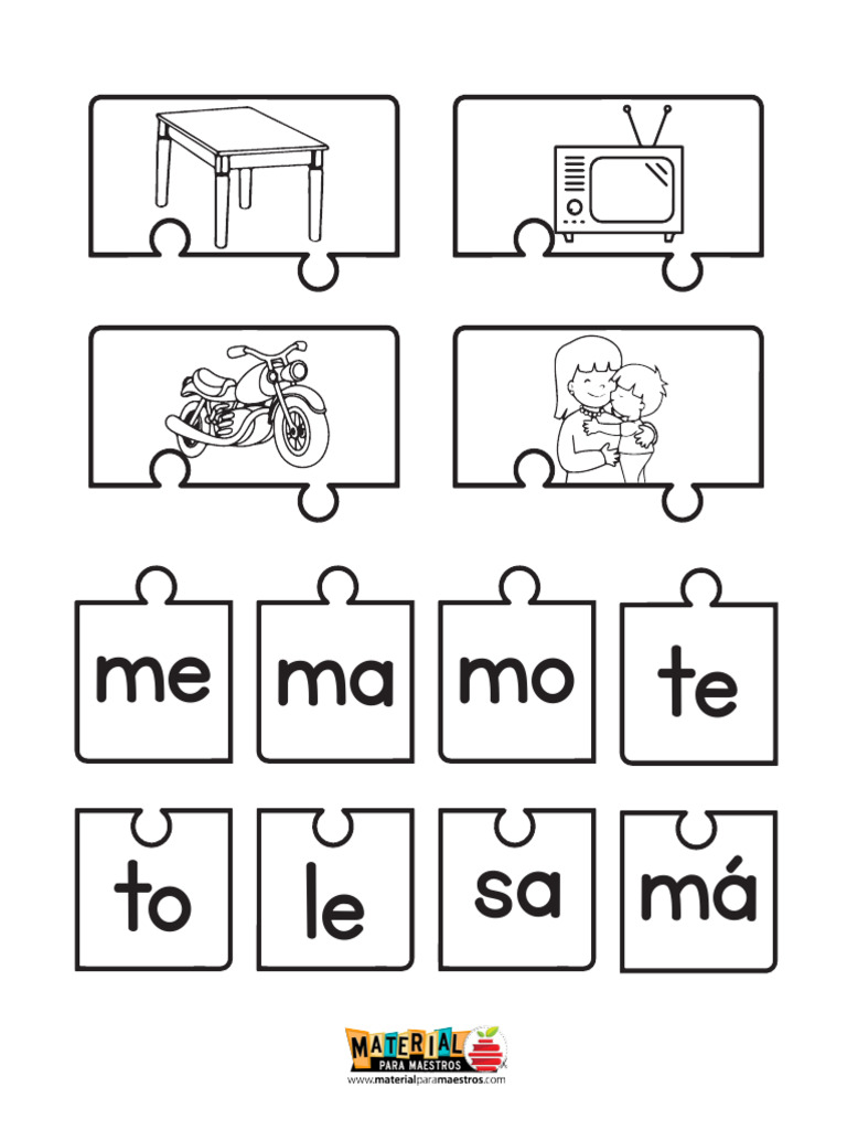 Rompecabezas de 2 Silabas | PDF