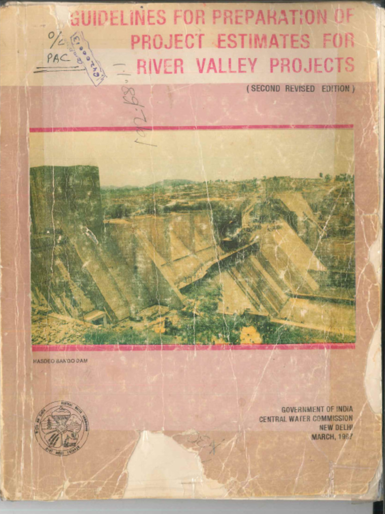 Guidelines For Preparation of Project Estimates For River Valley ...