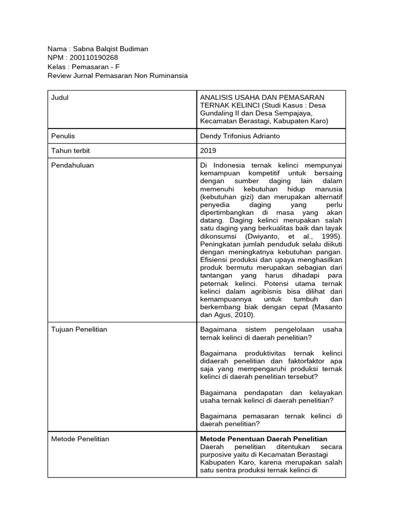 Nama - Sabna Balqist Budiman | PDF