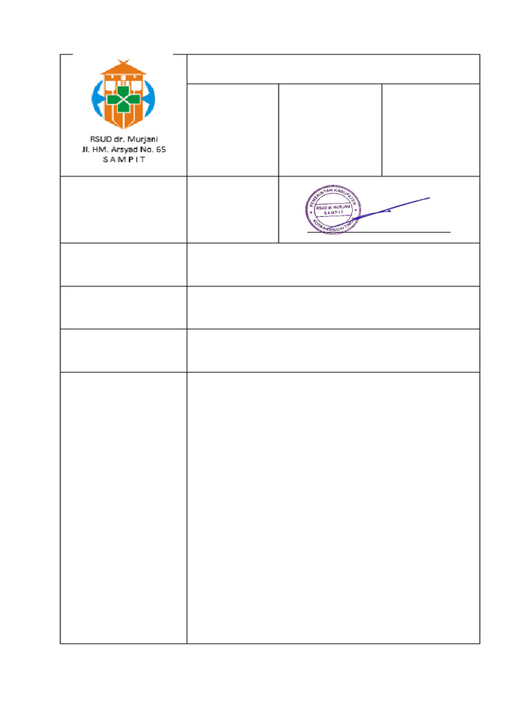 Ap 1.5 Spo Asesmen Awal Ranap | PDF