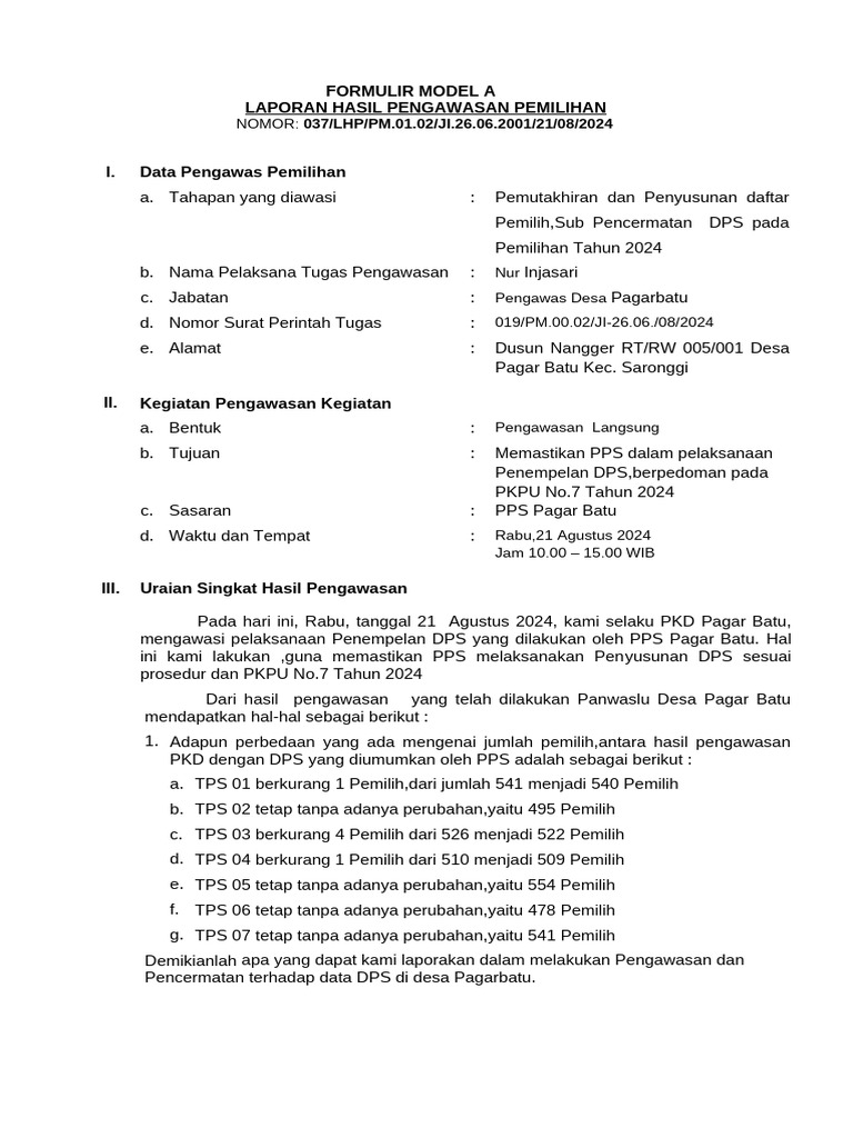 037 LHP PM.01.02 Jl.26.06.2001 21 08 2024 | PDF