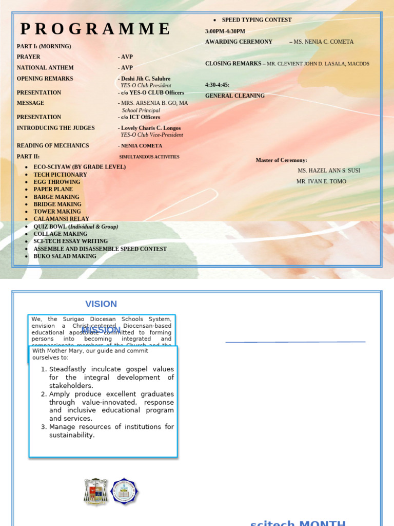 SCIE-TECH MONTH PROGRAMME | PDF