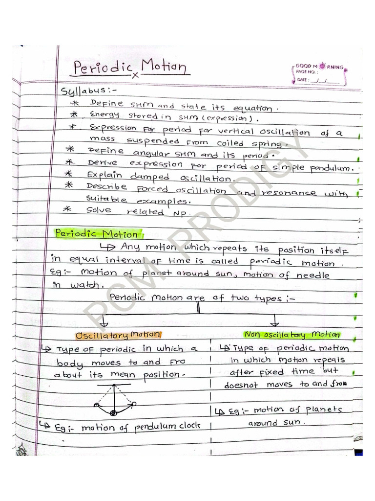 2 Periodic Motion | PDF