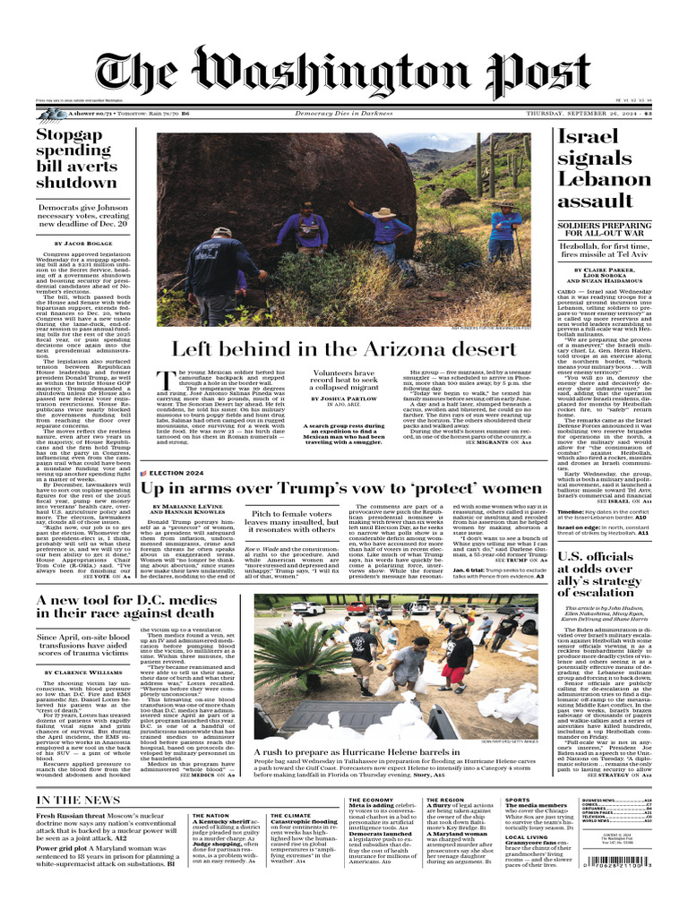 The Washington Post - September 26, 2024 | PDF