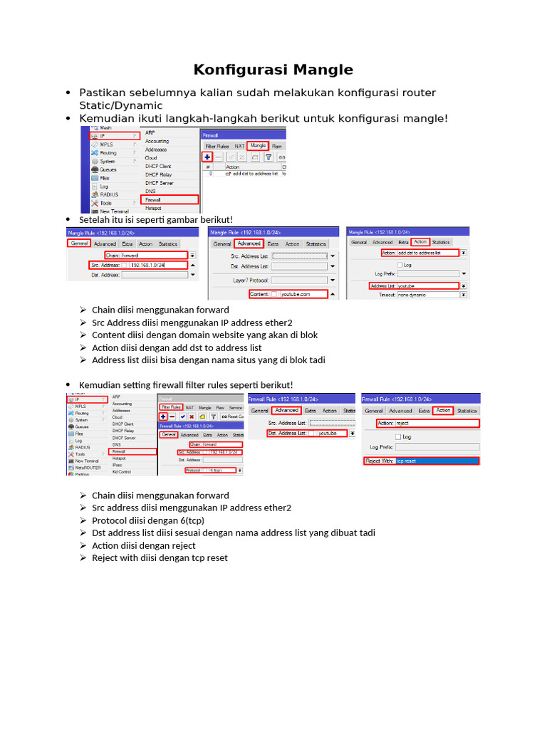 Konfigurasi Mangle | PDF