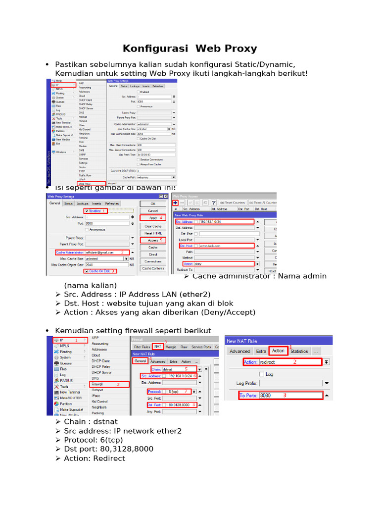Konfigurasi Web Proxy | PDF