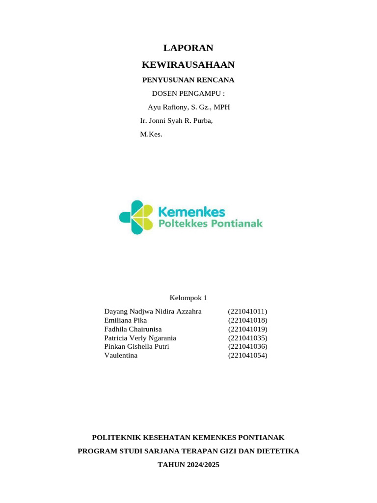 Laporan Dimsum K.1 | PDF | Bisnis