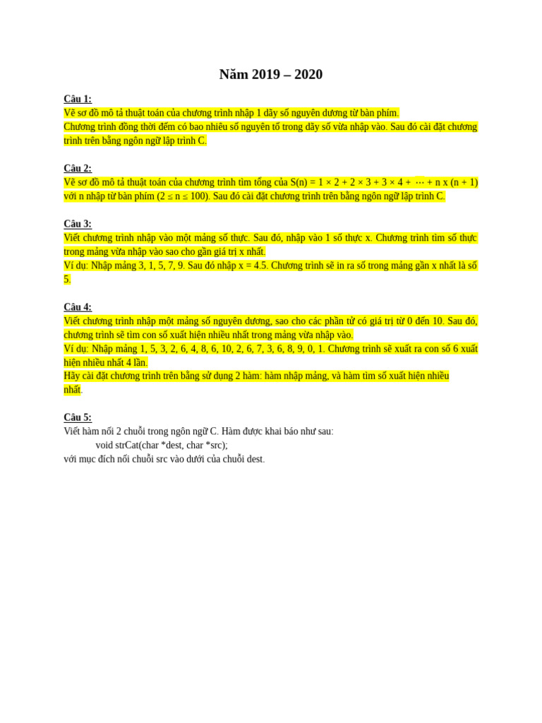 Code C cuối kỳ | PDF