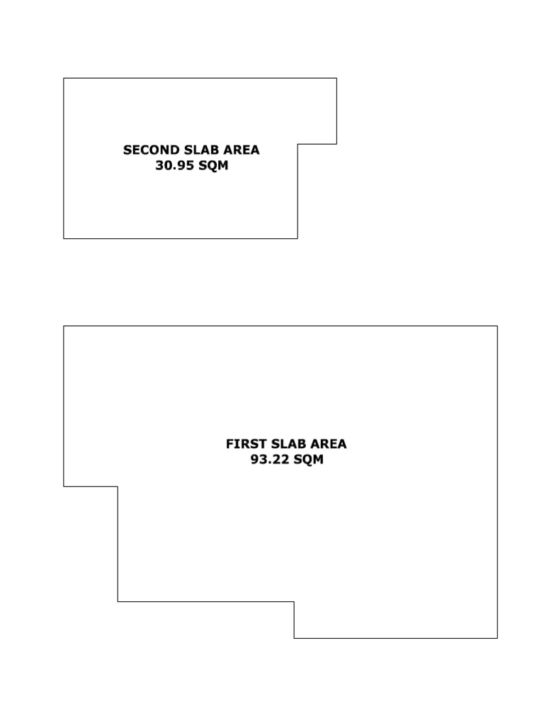 Slab Area Calculation | PDF
