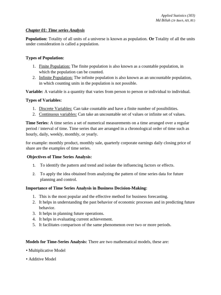 Applied Statistics | PDF