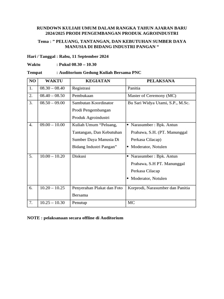 Rundown Workshop 2024 | PDF