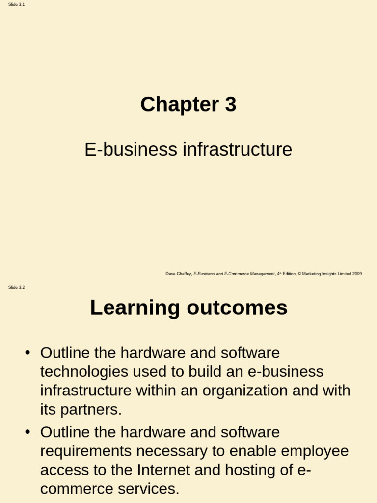 Ch03-E-business Infrastructure | PDF