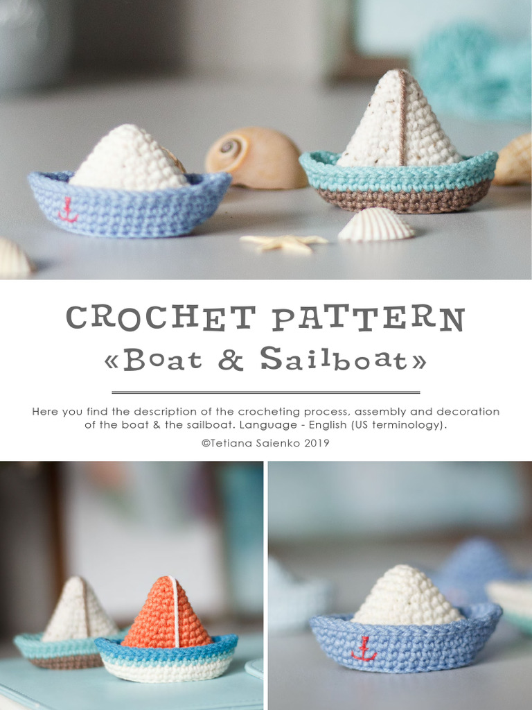 ENG Crochet Pattern Boat and Sailboat | PDF