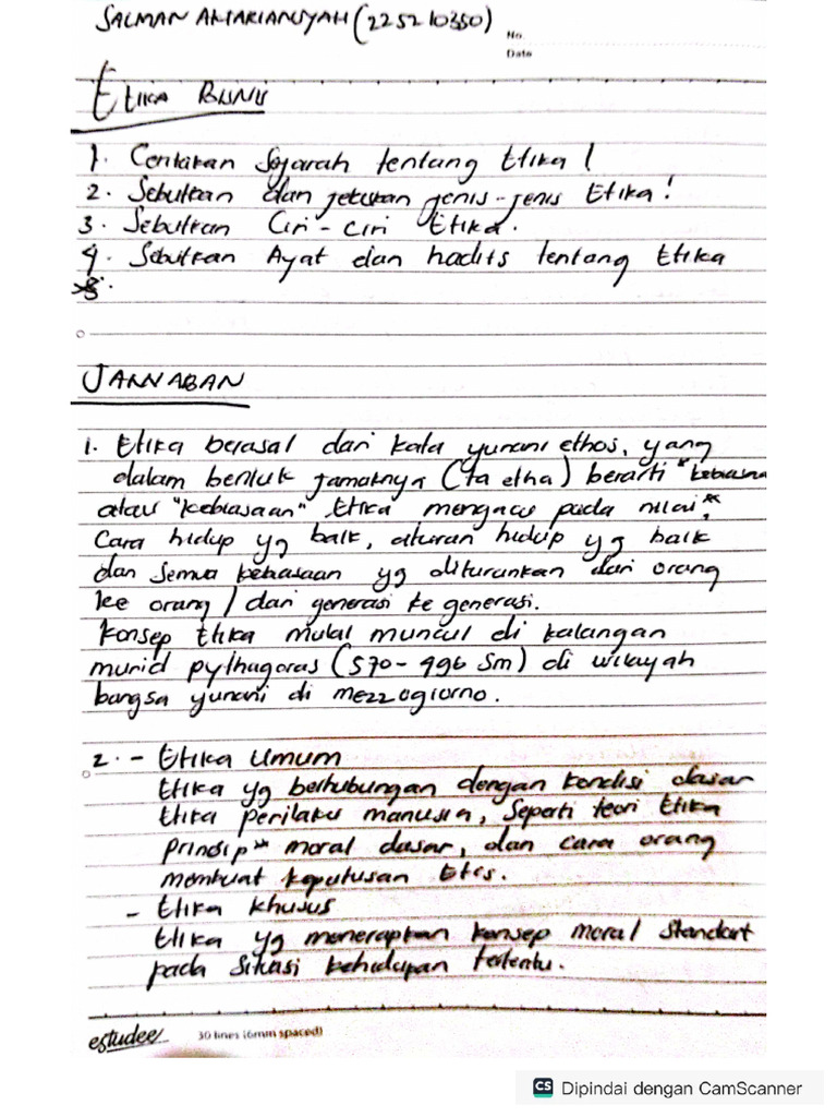 Salman Aktariansyah (225210350) | PDF