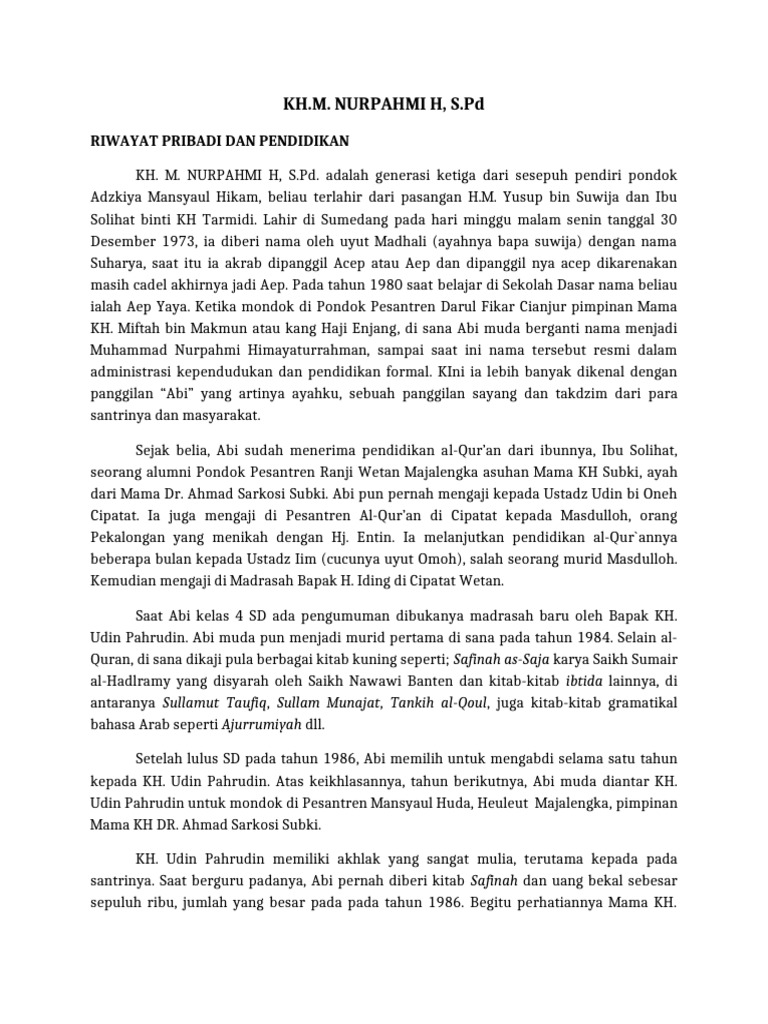 1 PROFIL KH (Edited) | PDF