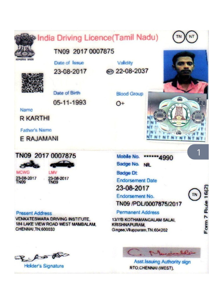 Driving Licence | PDF