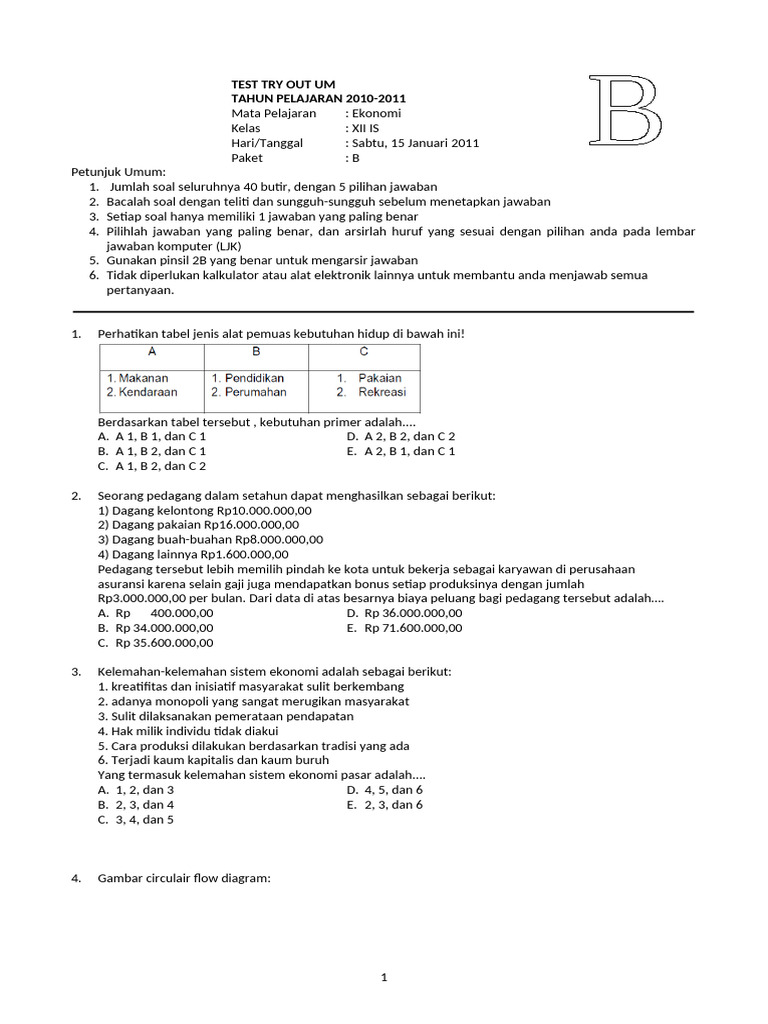 Soal Try Out 8 | PDF