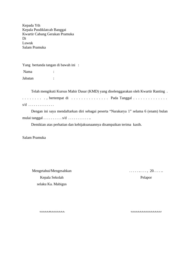 FORMAT LAPORAN NARAKARYA 1 | PDF