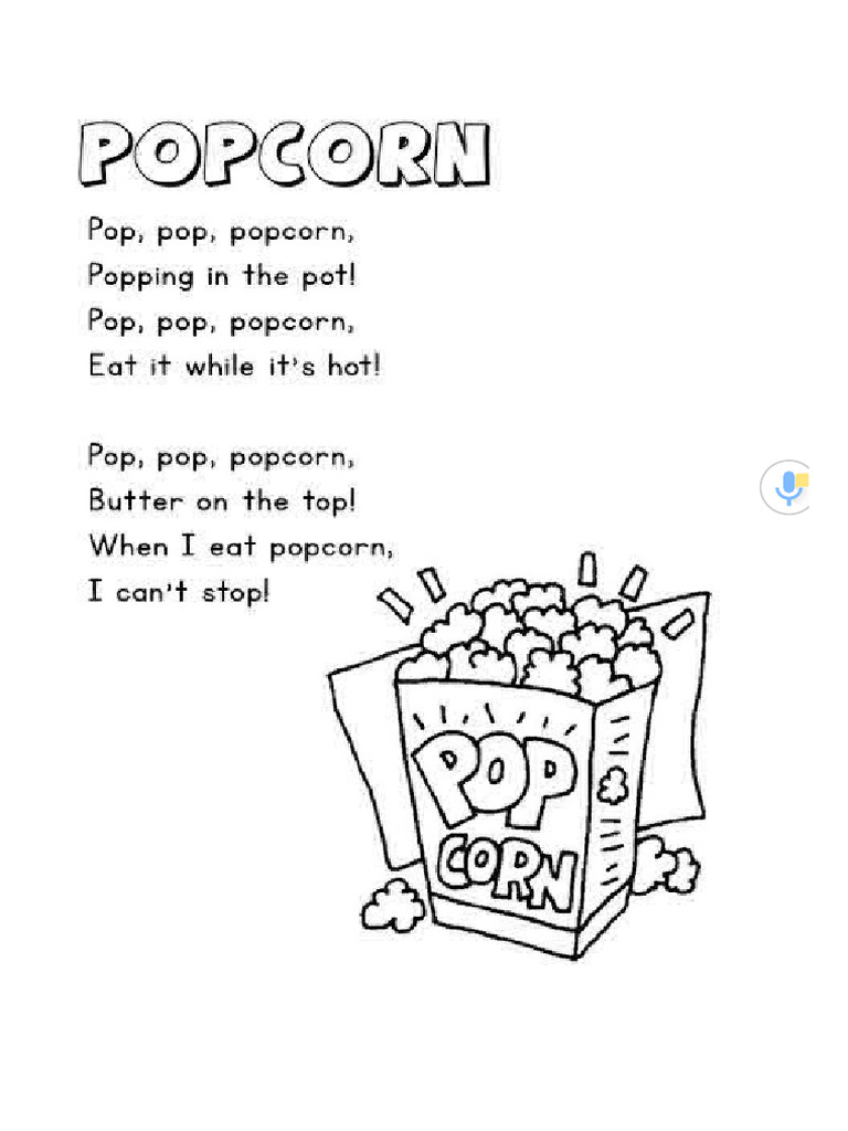 Popcorn 2 Poem | PDF