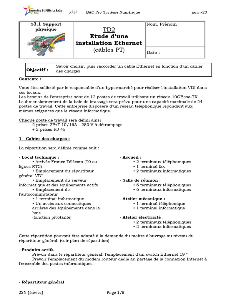SEQ3 TD2 InstallationEthernet | PDF