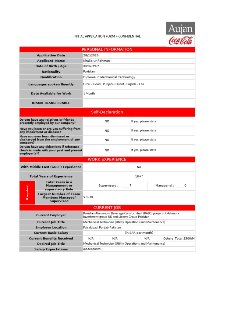 INITIAL APPLICATION | PDF