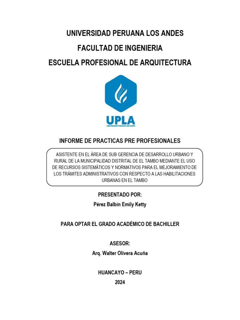 Arq - Pérez Balbín Emily Ketty | PDF