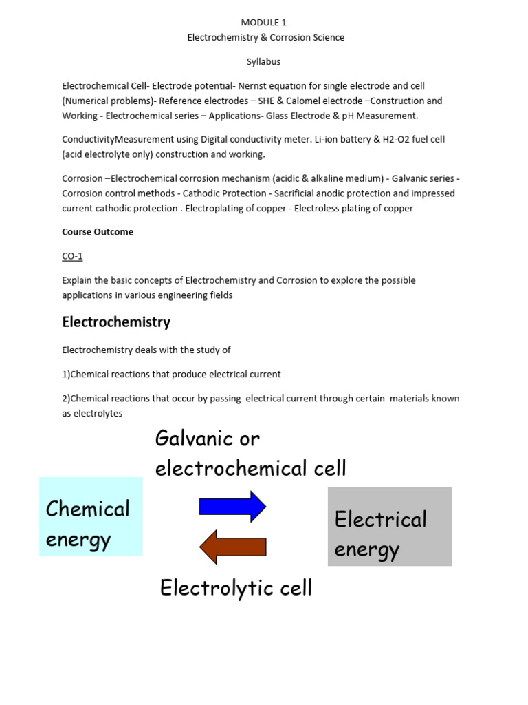 Module 1 Electro Notes | PDF