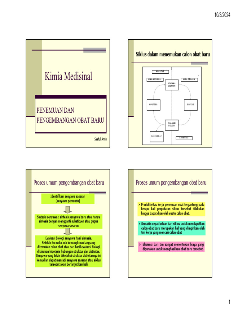 Penemuan Dan Pengembangan Obat Baru | PDF