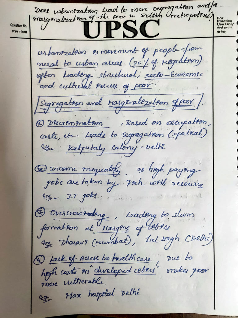 Urbanization - 9th Sep - Satwik | PDF