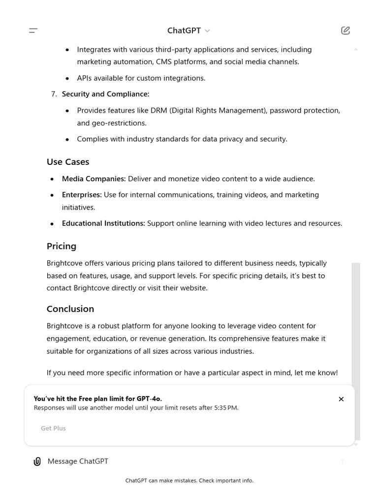 Brightcove Video Platform Overview | PDF
