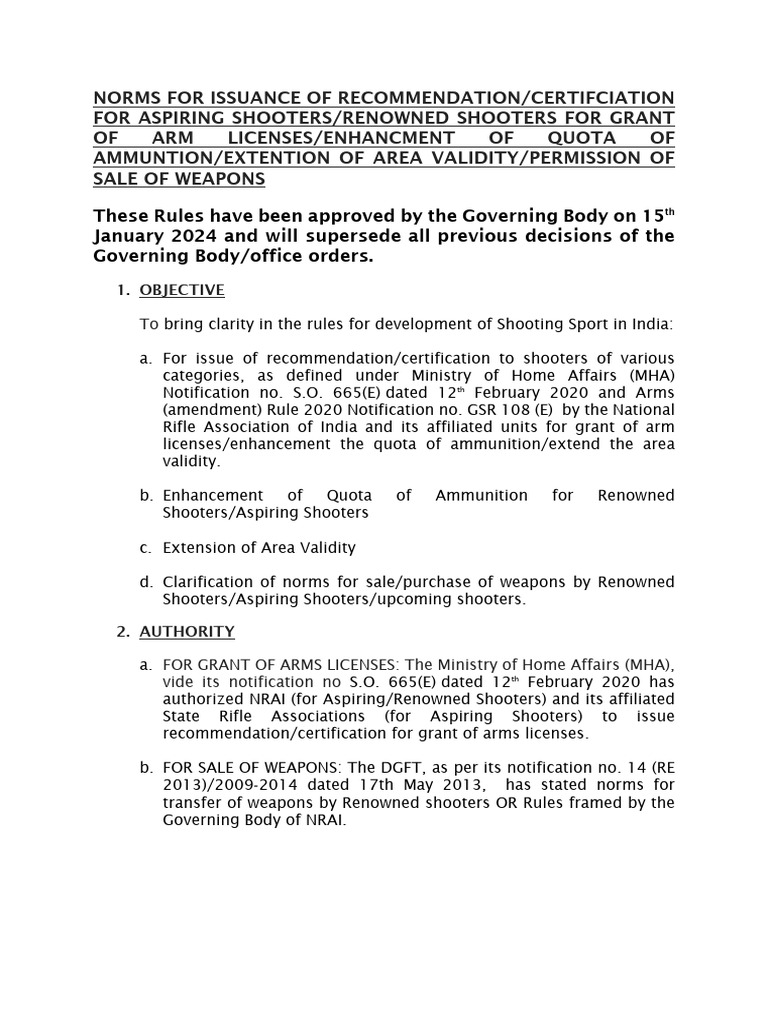 These Rules Have Been Approved by The Governing Body On 15 January 2024 ...