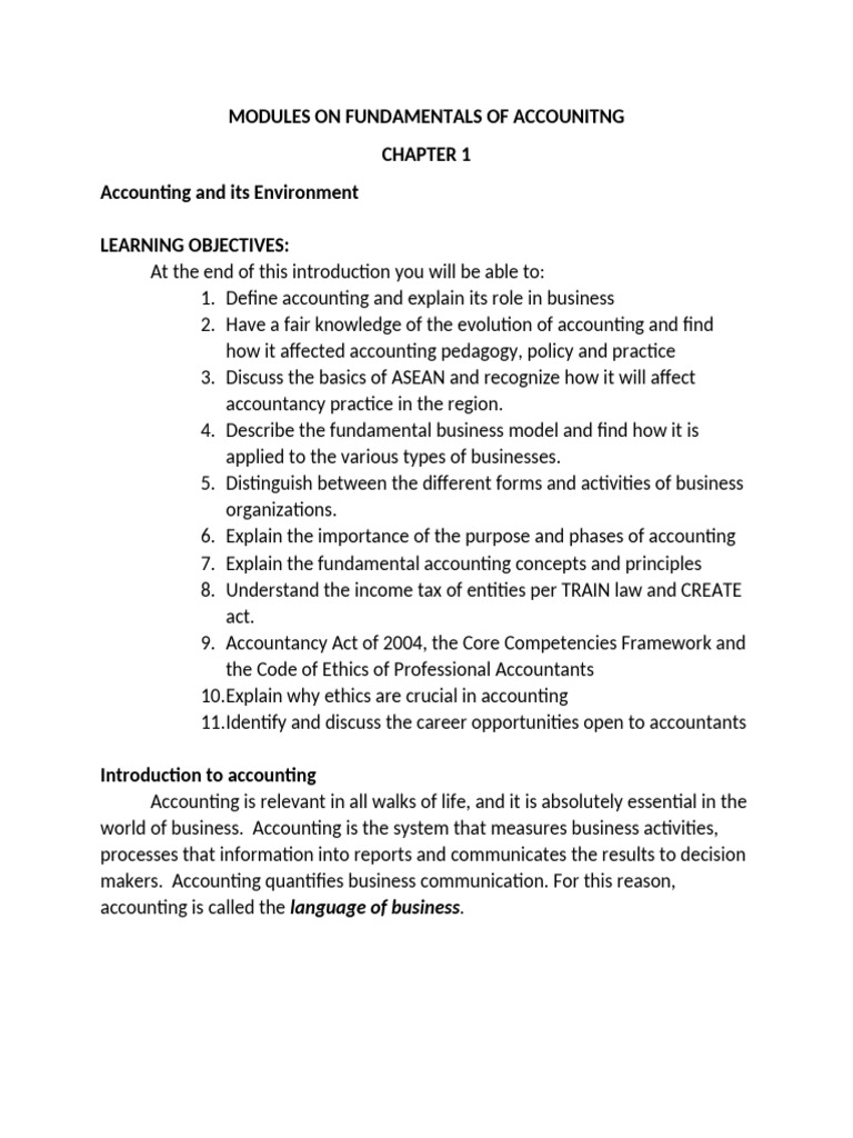 INTRODUCTION TO ACCOUNTING FUNDAMENTALS OF ACCTG | PDF | Stocks ...