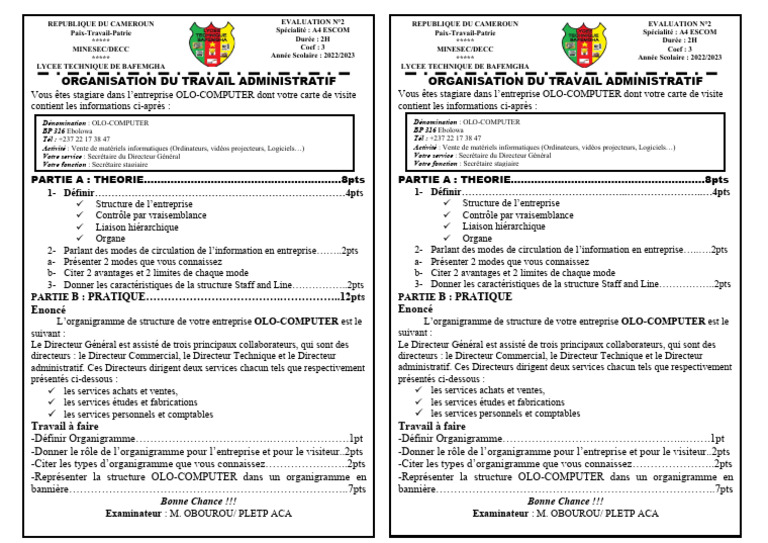 Epreuve Ota A4 Escom Seq2 Obourou | PDF