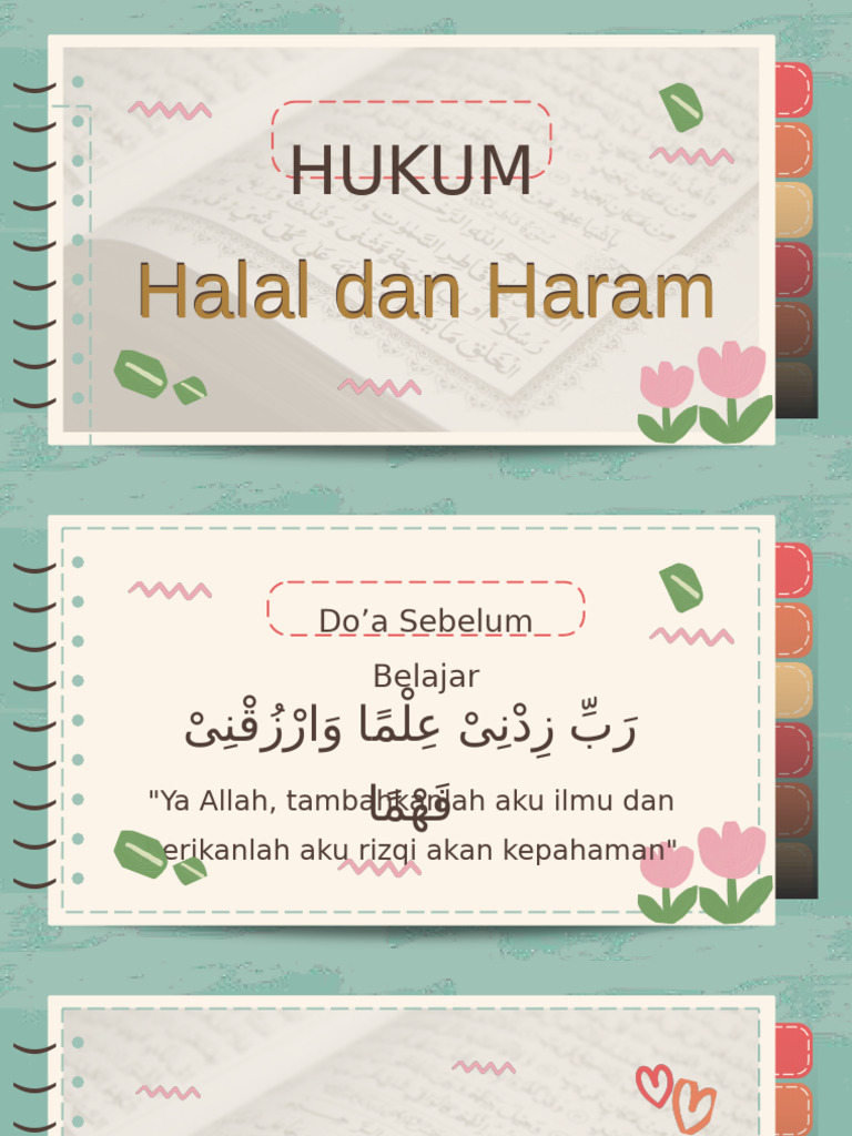Definisi Dan Dasar Hukum Halal-Haram | PDF