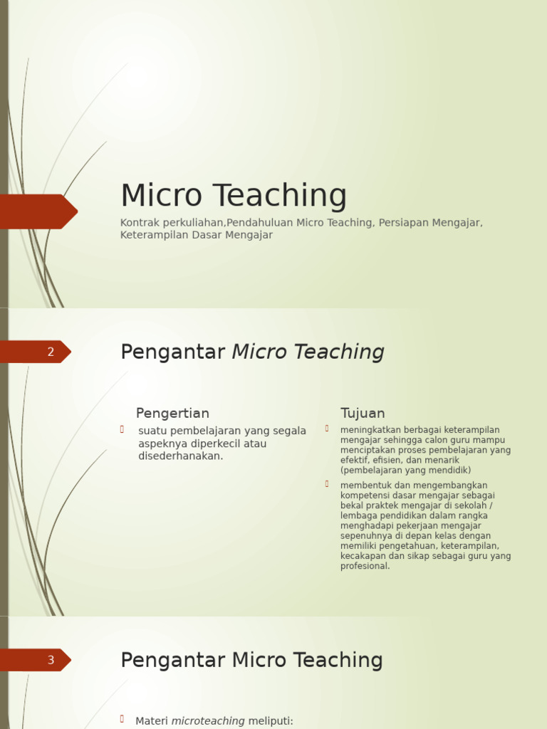 ppt Microteaching | PDF