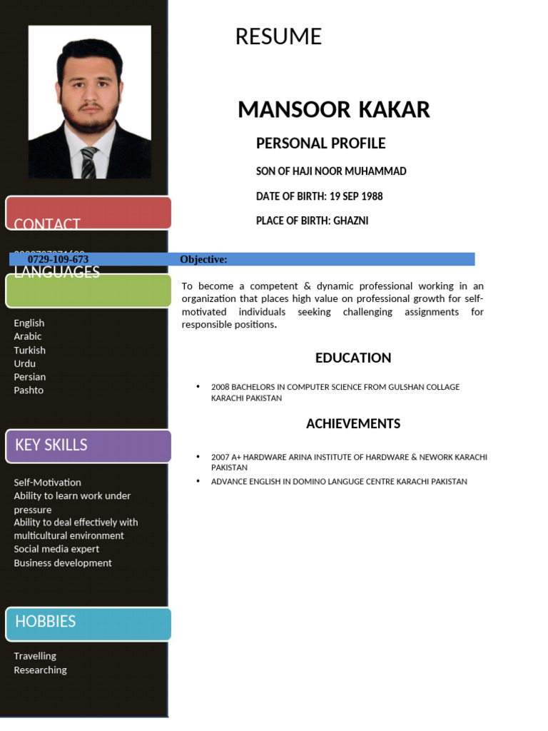 Mansoor RESUME | PDF