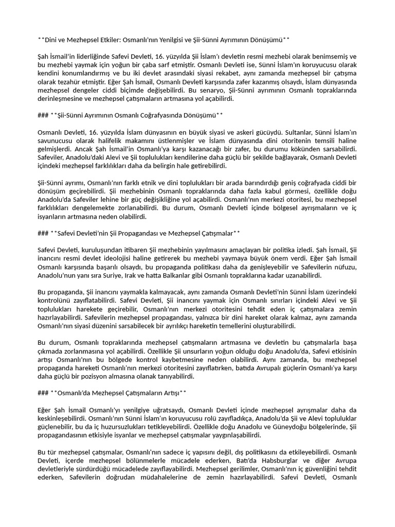 Dosya 3 Dini Ve Mezhepsel Etkiler | PDF