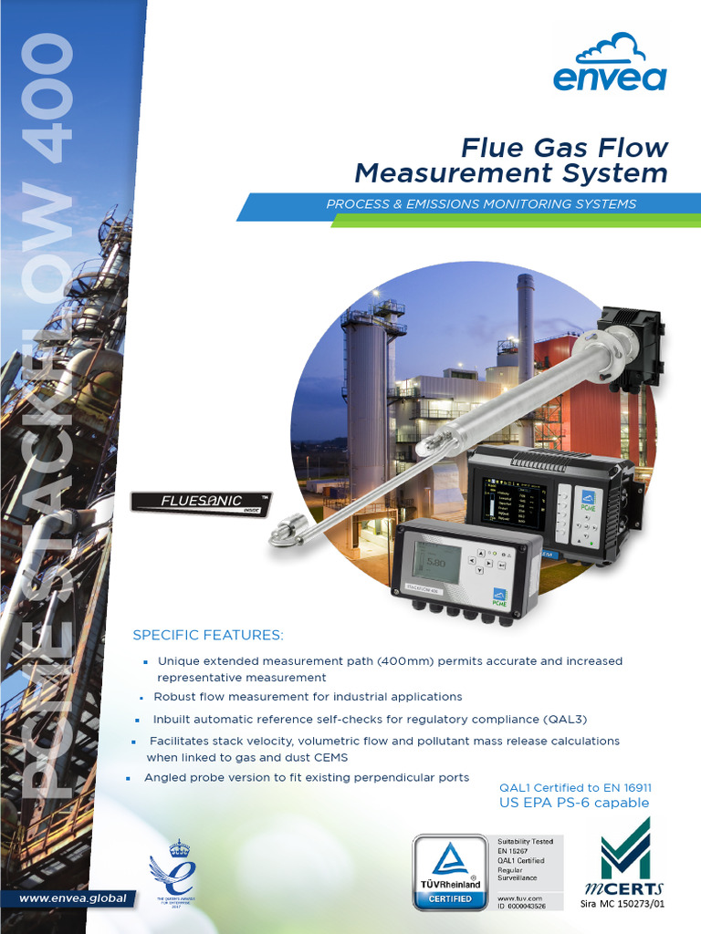 Envea - Stackflow 400 - Flue Gas Flow Measurement System - en | PDF | Flow Measurement