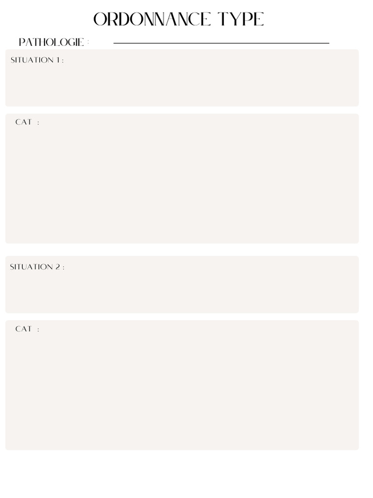 Ordonnance Type | PDF